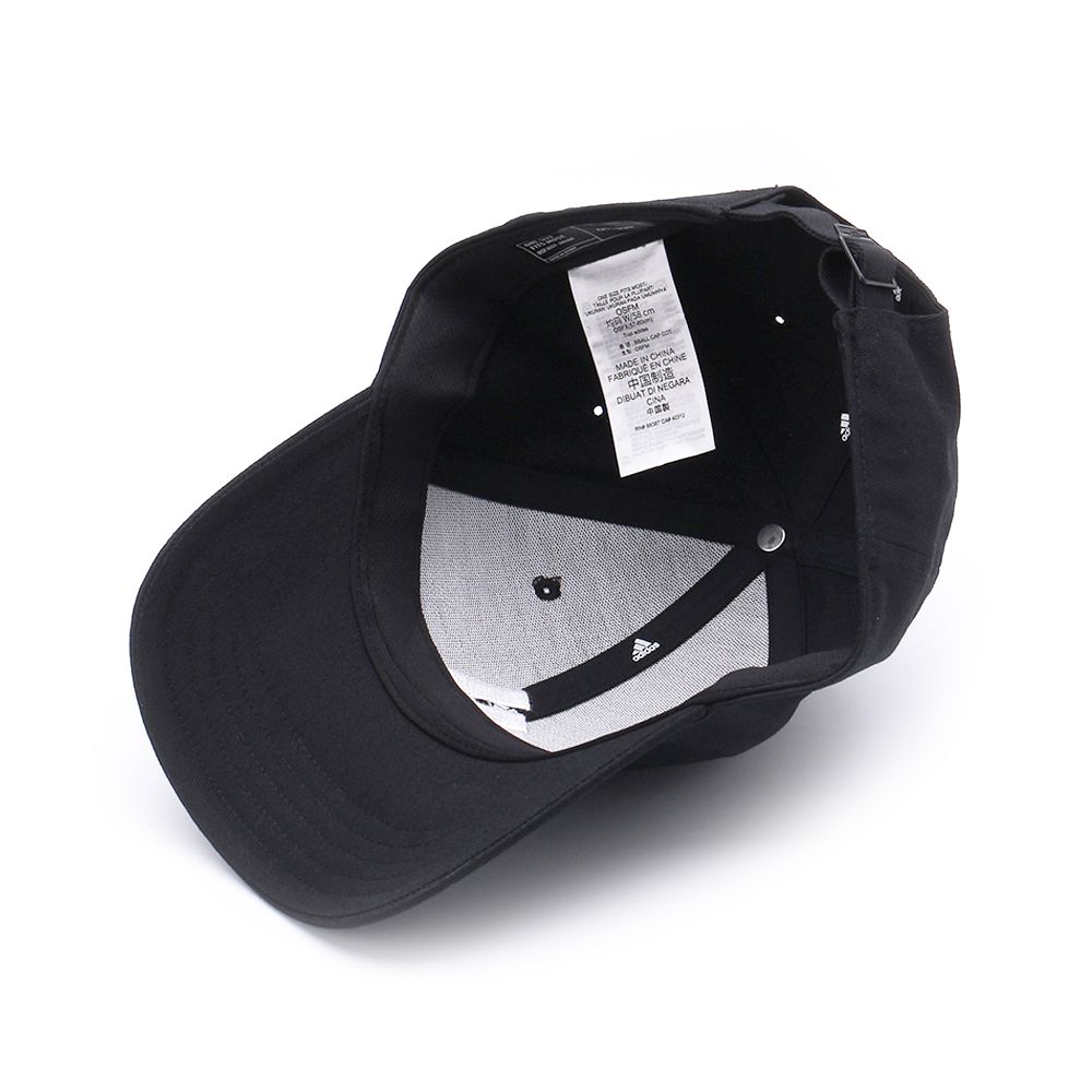 ADIDAS BBALL CAP COT 棒球帽 黑 II3513 - 鞋全家福