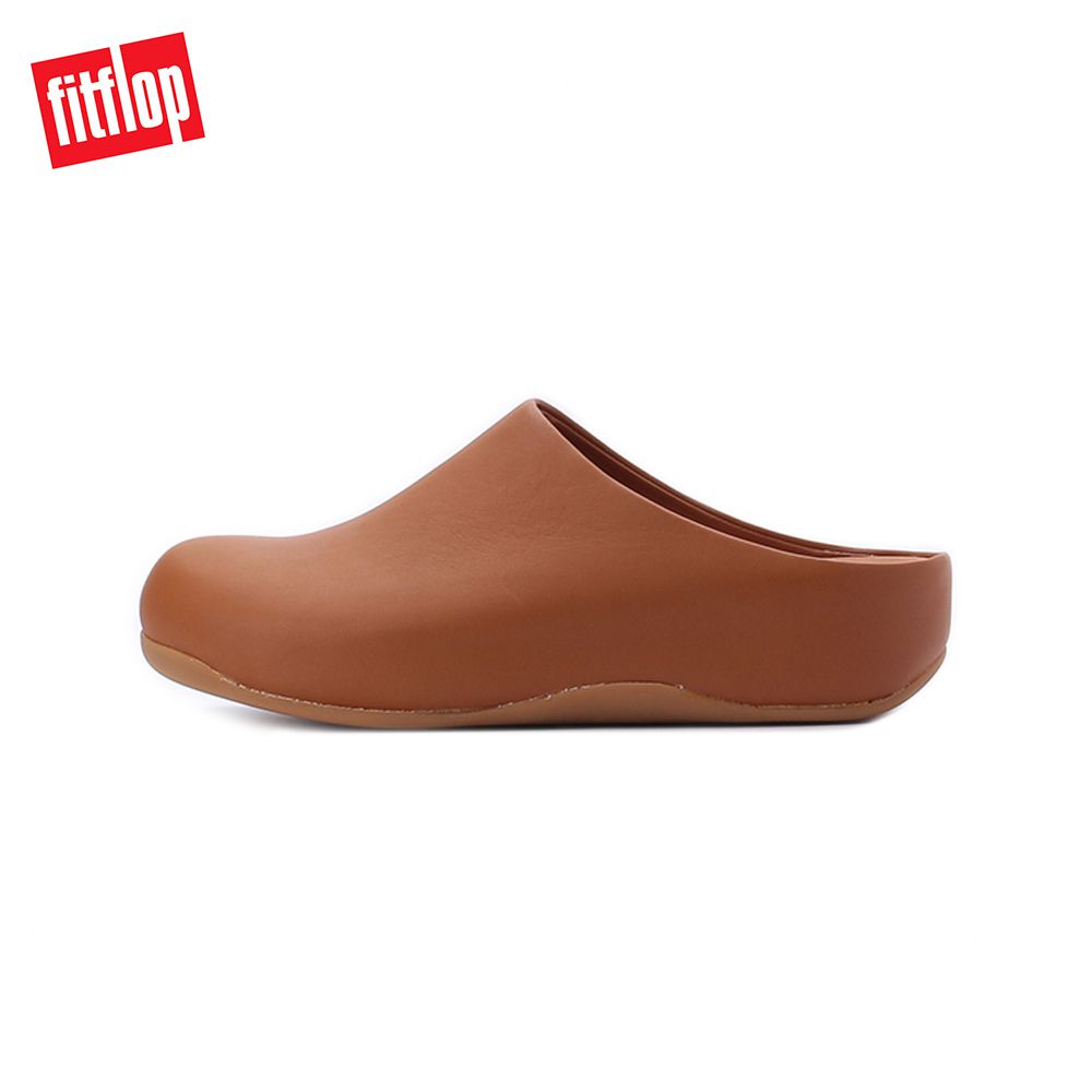 FITFLOP SHUV LEATHER 木屐鞋 駝 6211-13763 男鞋 - 鞋全家福