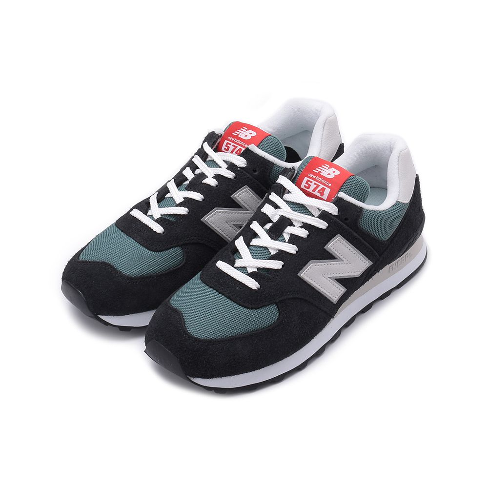 NEW BALANCE 574 復古運動鞋 黑綠 U574MGH 男鞋 - 鞋全家福