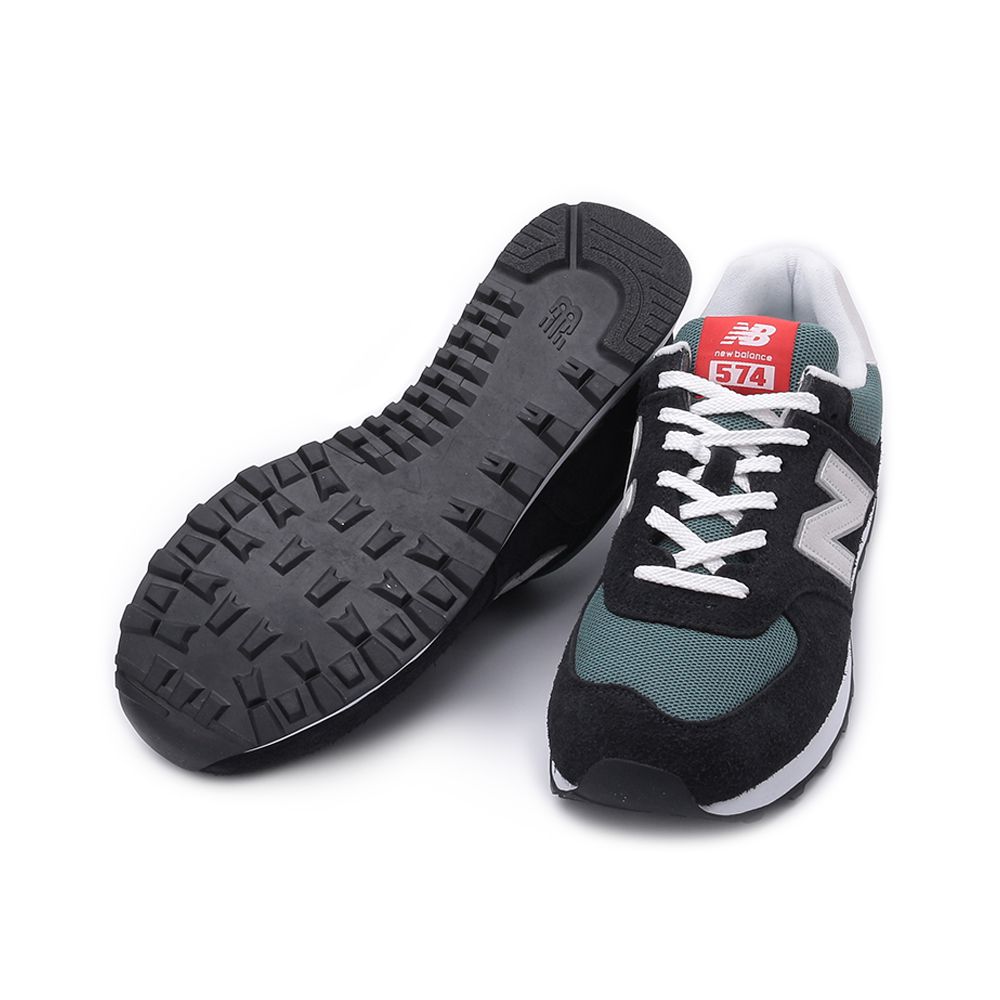 NEW BALANCE 574 復古運動鞋 黑綠 U574MGH 男鞋 - 鞋全家福