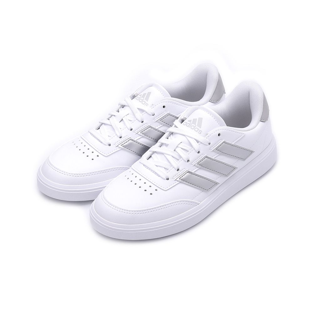 ADIDAS COURTBLOCK 運動休閒鞋 白銀 IF6465 女鞋 - 鞋全家福